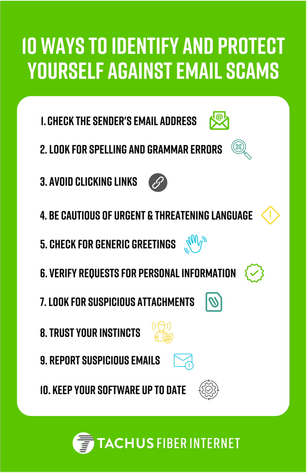 10 Ways to Identify and Protect Yourself Against Email Scams - Tachus ...